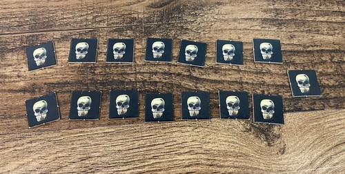 Battle Masters Game Replacement Pieces Parts Lot Of 15 Skull Tokens ...