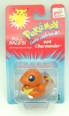 Pokemon 1999 Hasbro Charmander #04 Pull Back Action Figure Retro Toy ...