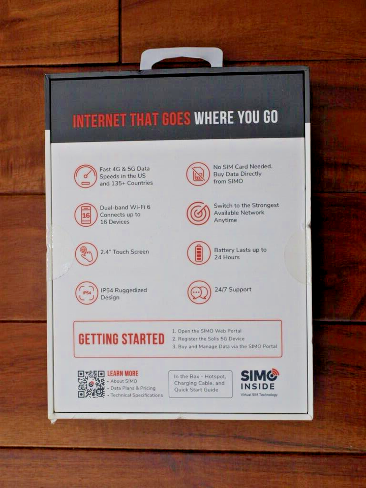 **BRAND NEW SEALED** Simo Solis 5G Mobile Wi-Fi Hotspot | eBay