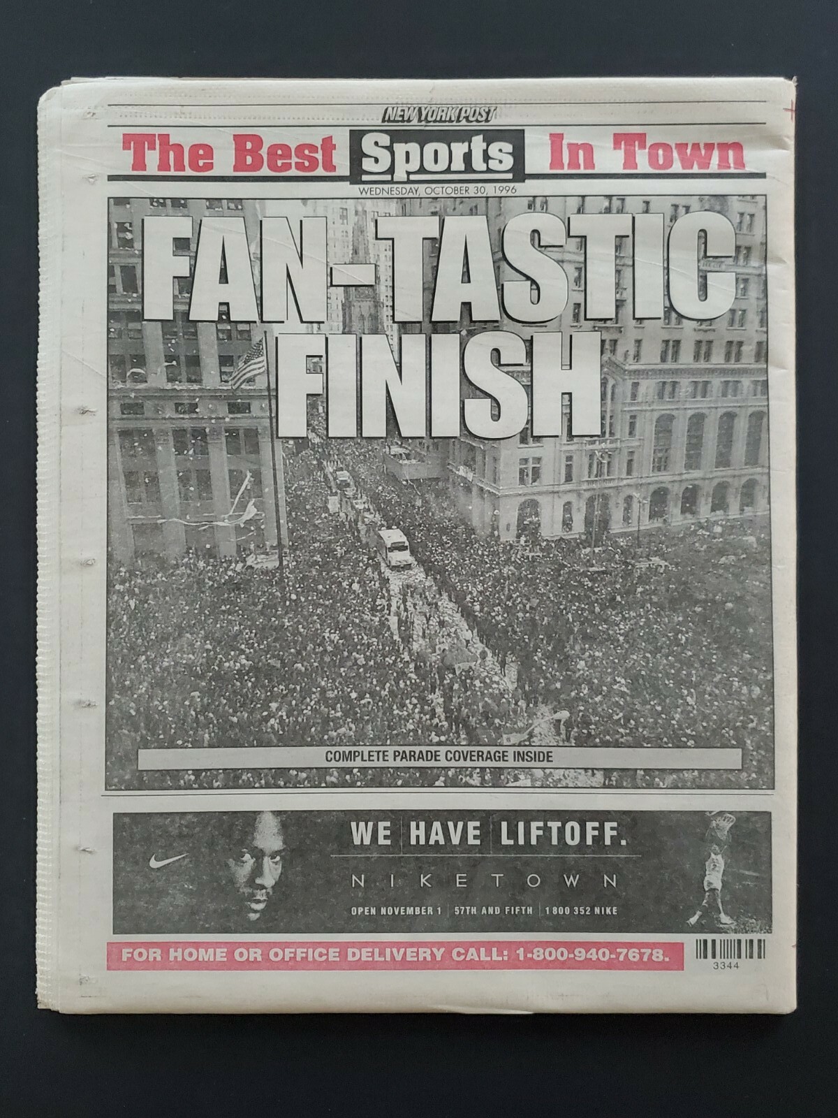 1996 New York Yankees win World Series Daily News NY Post lot of 4 ...
