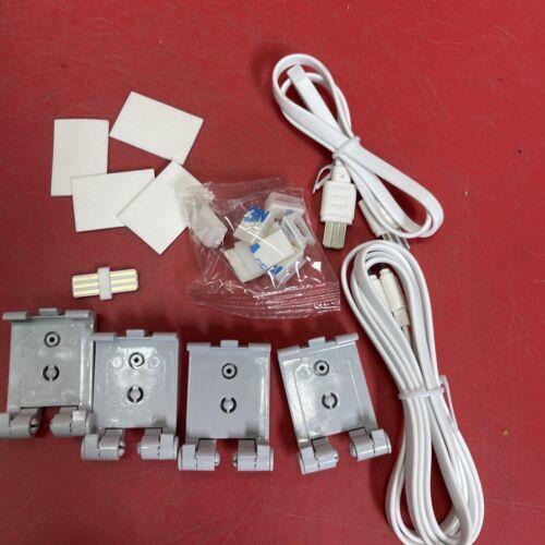 Commercial Electric 9 in. 2-Bar Plug-in LED Under Cabinet Light, Silver ...