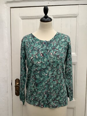 BNWT PHASE EIGHT SIENNA GREEN PRINTED SHORT LIGHTWEIGHT CARDIGAN UK 14 ...