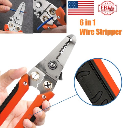 Electric Cable Wire Stripper Pliers Multifunctional Crimper Cutter ...