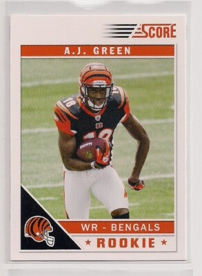 2011 A.J. GREEN SCORE ROOKIE #301 UGA GEORGIA BULLDOGS CINCINNATI ...