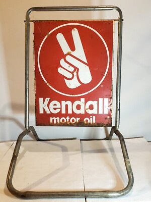 Vintage Kendall Motor Oil Curb Sign | eBay