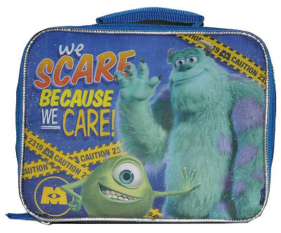 Lunch Bag Insulated Disney Monsters Inc Sulley Mike Blue Black New | eBay