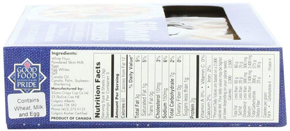 Siljans Croustades (Crispy Shells), 1.4-Ounce Boxes (Pack of 12) | eBay