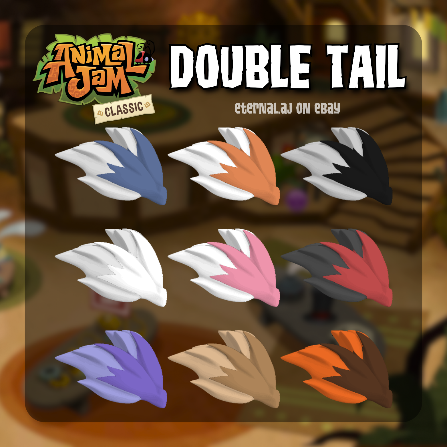 Animal Jam Classic AJC Double Tail (READ DESCRIPTION) | eBay