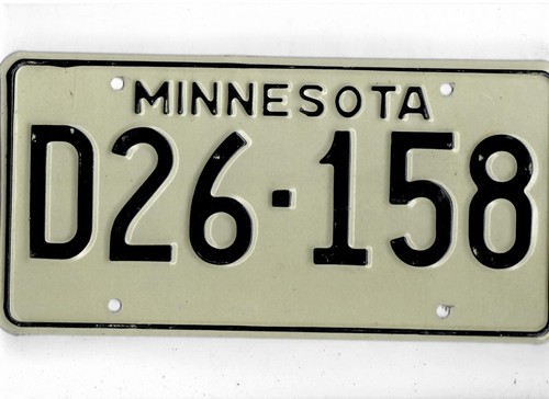 MINNESOTA 1976 license plate "D26-158" **MINT***DEALER*** | eBay