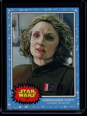 2022 Topps Star Wars Living Set #291 Commander D'Acy SP Card The Last ...