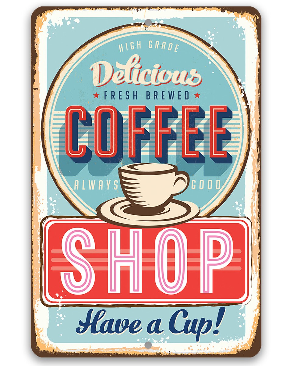 Vintage Coffee Shop Sign