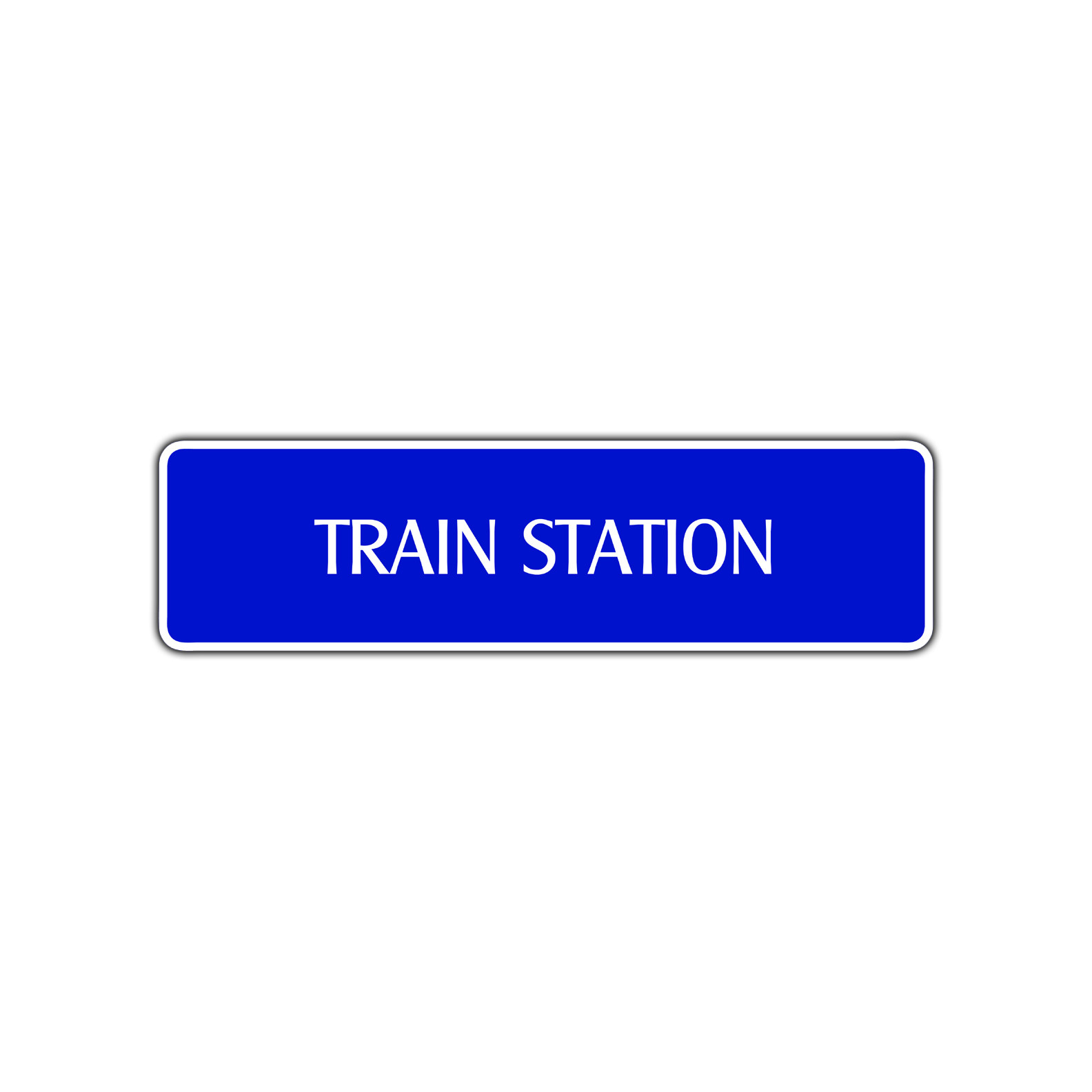 Train Station Street Sign Railroad Crossing Rail Road Lover Trains ...
