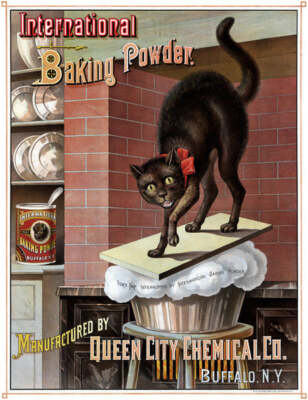 Vintage International Baking Powder Poster Reproduction Print ...