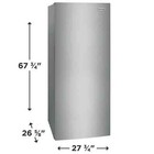 Frigidaire FFFU16F2VV 28 Inch Freestanding Upright Freezer in Brushed ...