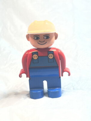 LEGO DUPLO MAN CONSTRUCTION WORKER FIGURE VINTAGE | eBay