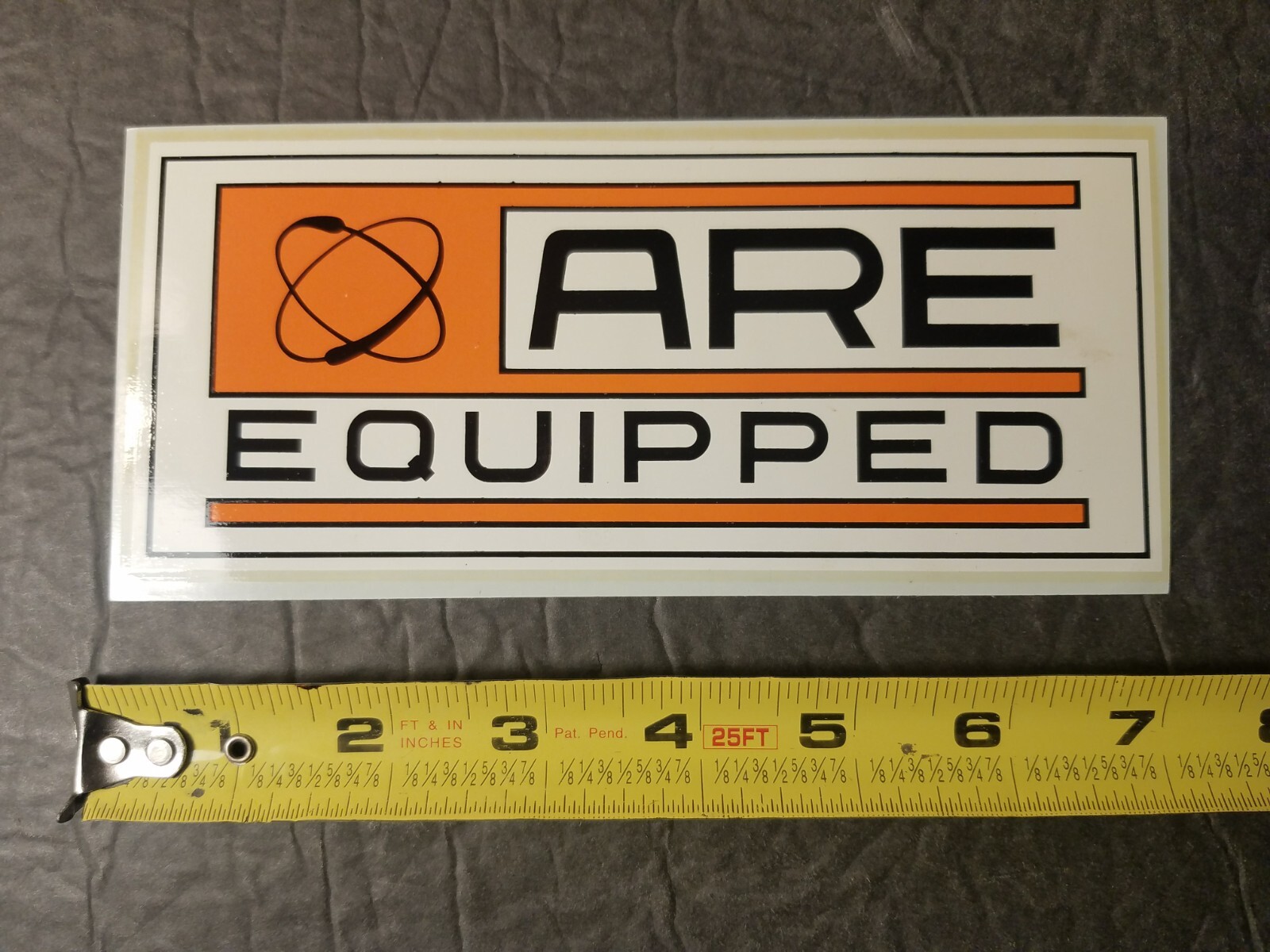 ARE EQUIPPED VINTAGE AUTOMOTIVE RACING DECAL / STICKER | eBay