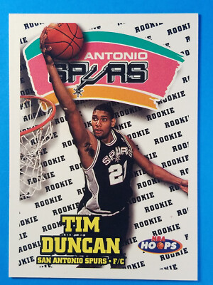 1997 SKYBOX NBA HOOPS TIM DUNCAN ROOKIE CARD #166 SPURS | eBay