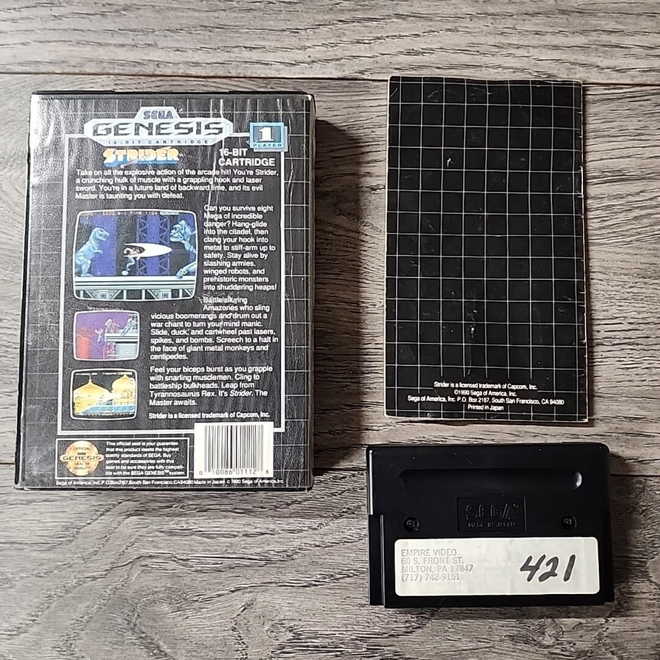 Strider (Sega Genesis, 1990) CIB 10086011128| eBay