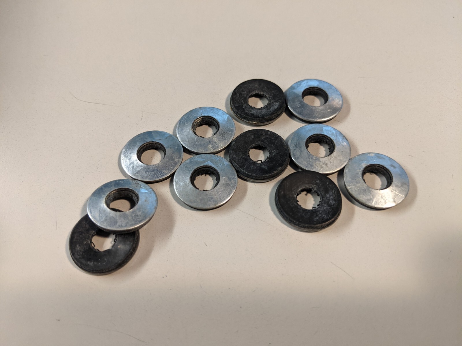 5/16" X 3/4" OD STAINLESS STEEL WASHER NEOPRENE RUBBER BACKED 100 EACH ...