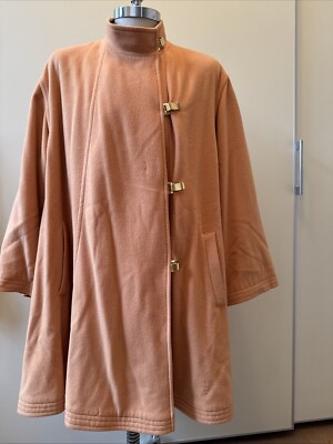 Yarell Jacke Cape, Gr. 44, apricot, Vintage, Schurwolle, Kaschmir ...
