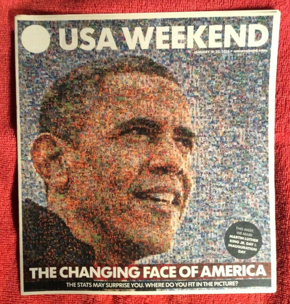 USA WEEKEND JANUARY 18 - 20 2013 BARACK OBAMA THE CHANGING FACE OF ...