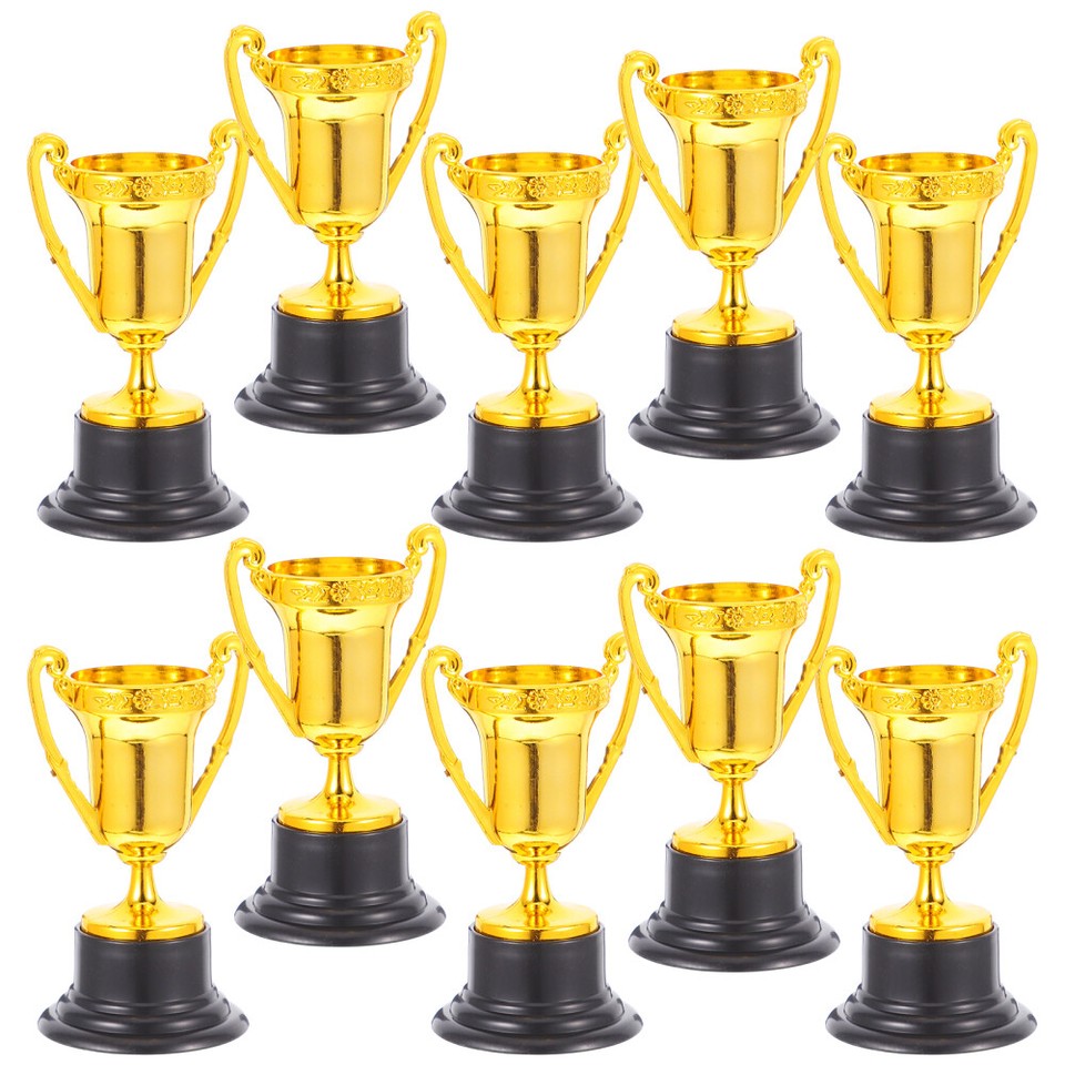 10pcs Awards Trophies Plastic Awards Trophy Soccer Trophy Small ...