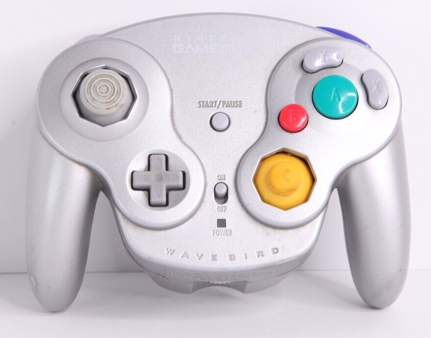 Nintendo Gamecube Wavebird Wireless Controller Platinum Silver No ...