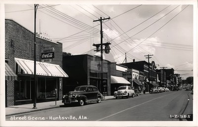 Street Scene Huntsville Alabama AL Cline RPPC Photo Postcard COPY | eBay