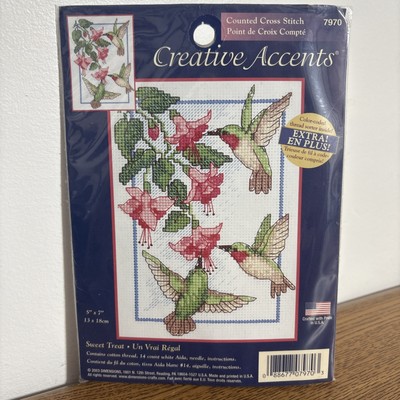 Counted Cross Stitch Kit Hummingbirds Sweet Treat Dimensions Creative ...