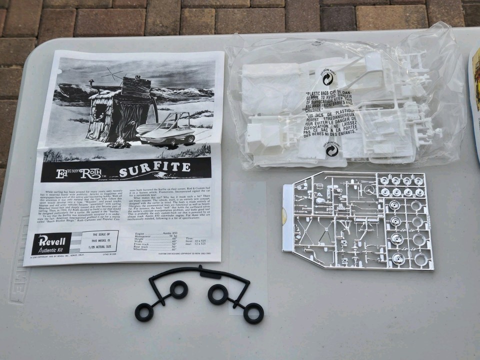 Vtg 1993 Revell H-1240 Surfite w/ Tiki Hut Ed Big Daddy Roth MODEL KIT ...