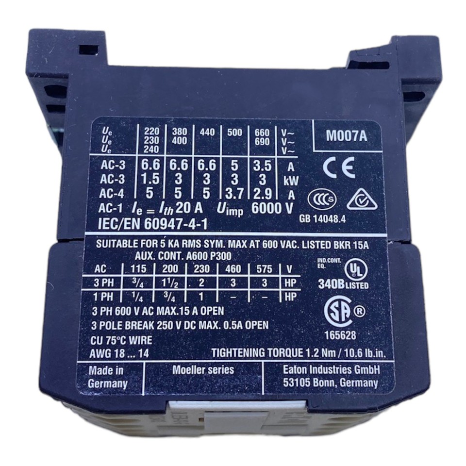 EATON DILEEM-10-G Power Relay 3-Pole 24V DC 3kW Suitable For Industry | eBay