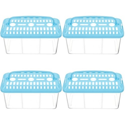 Set of 4 Three Fighting Fish Box Transparent Isolation Breeding for ...