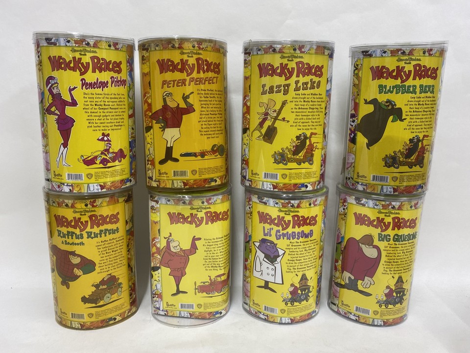 Wacky Races Set of 8 Vinyl Figures Fantastic Plastic New in Packages ...