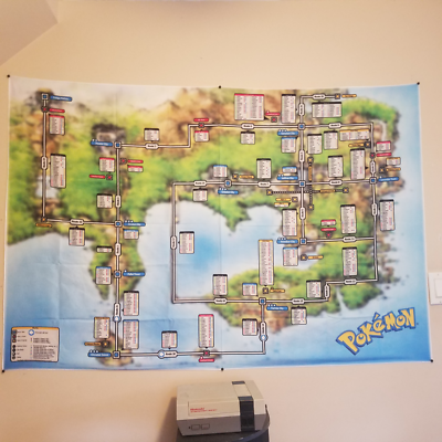 Pokemon Red Map Detailed
