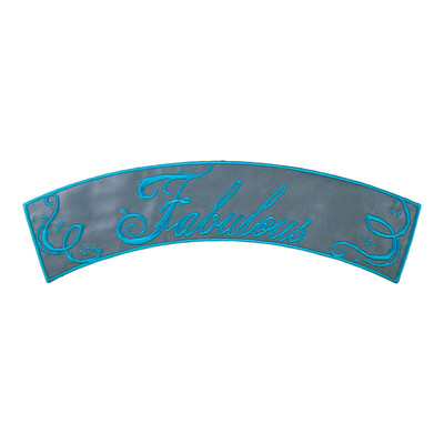 Reflective Fabulous Turquoise Rocker Patch, Women's Rocker Patches | eBay