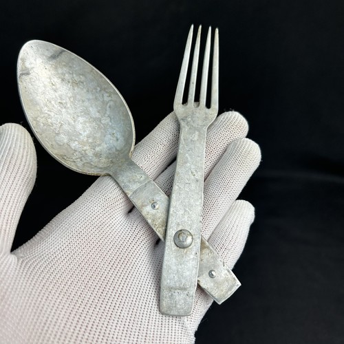RARE WW2 Original WW2 German FIELD ISSUE FOLDING SPOON/FORK 1939 Signed Soldier | eBay