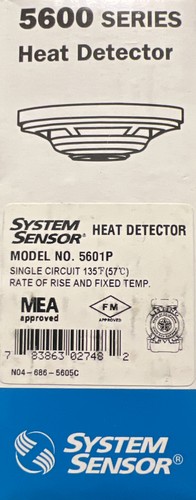 System Sensor Heat Detector 5600 Series 5601p | eBay