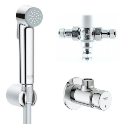 Grohe Thermostatic Douche Trigger Shower Spray Bidet Shattaf Self ...