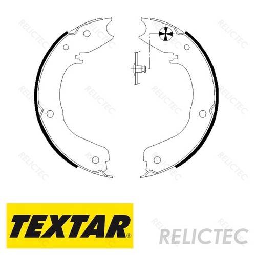 Rear Parking Brake Shoe Set Mitsubishi:PAJERO III 3,IV 4,II 2 MR535718 ...