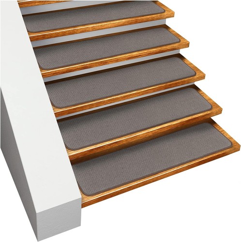 Set of 11 SKID-RESISTANT Carpet Stair Treads Peddle Grey color 9"×36 ...