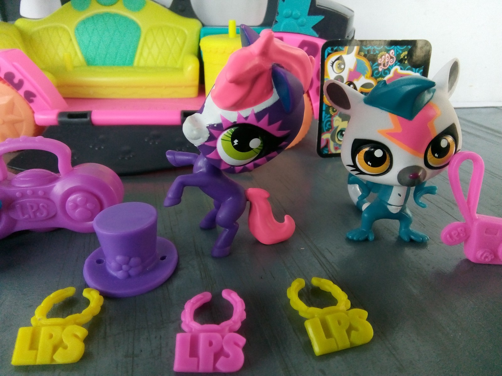 LITTLEST PETSHOP limousine bus ROCK Candyjam 3 LPS 3348 3349 3350 ...