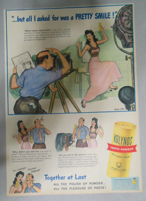 Kolynos Tooth Powder Ad: All I Asked For A Pretty Smile! 1943 Size: 11 ...