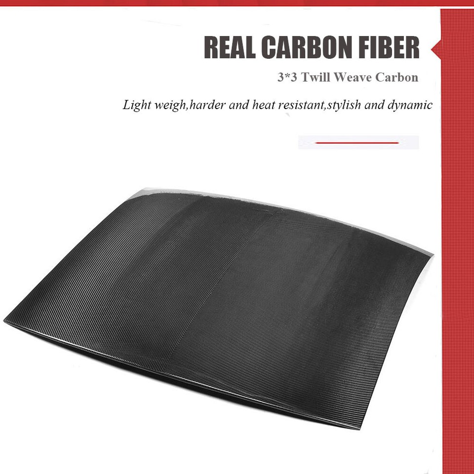Dry Carbon Fiber Top Roof Cover Trims For Ford Mustang V6 V8 GT Coupe ...