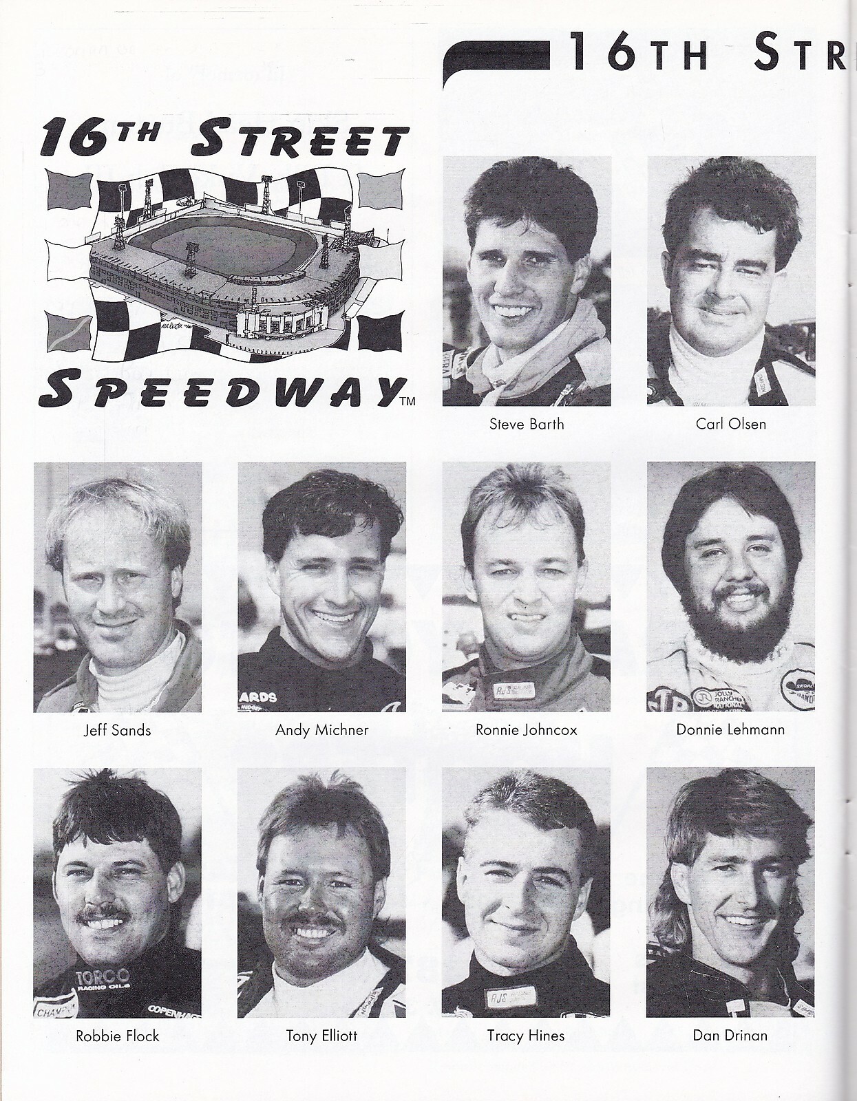 Tony Stewart & Ralph Liguori signed 1997 16th Street Speedway Jsa ...