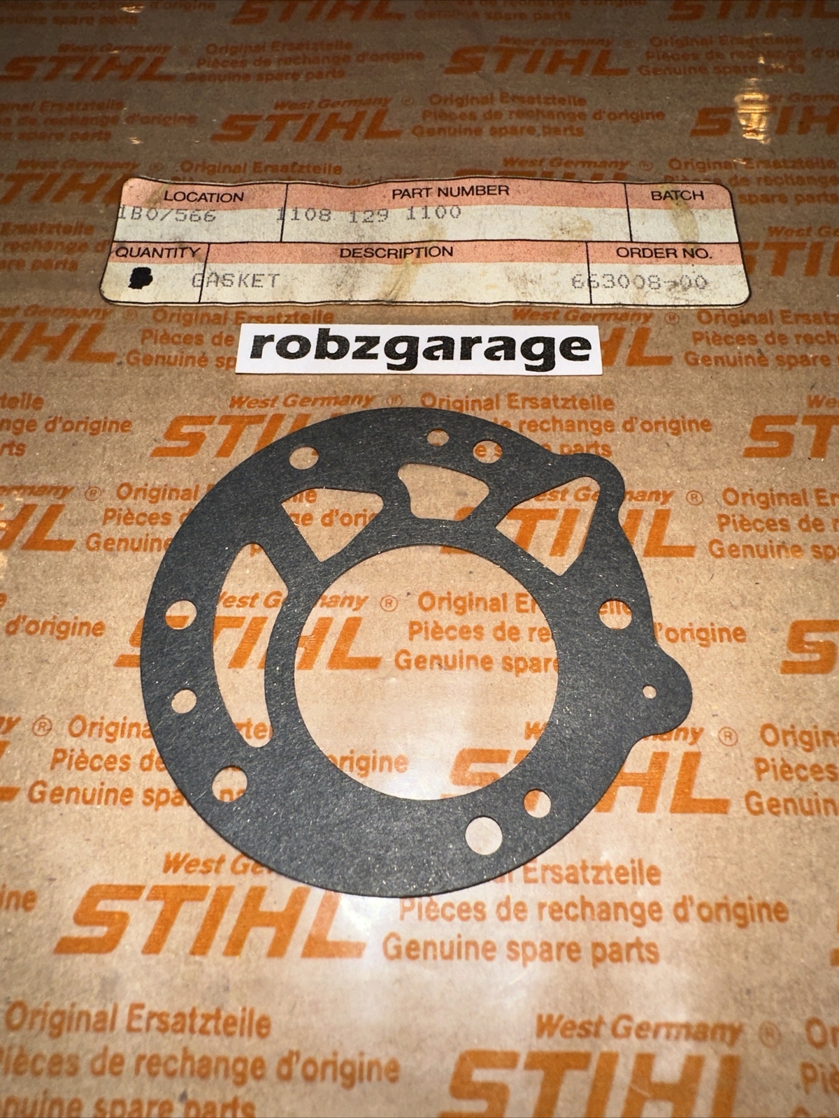 GENUINE STIHL CARBURETOR GASKET 1108-129-1100 070 08S 090 G TS350 AVE ...