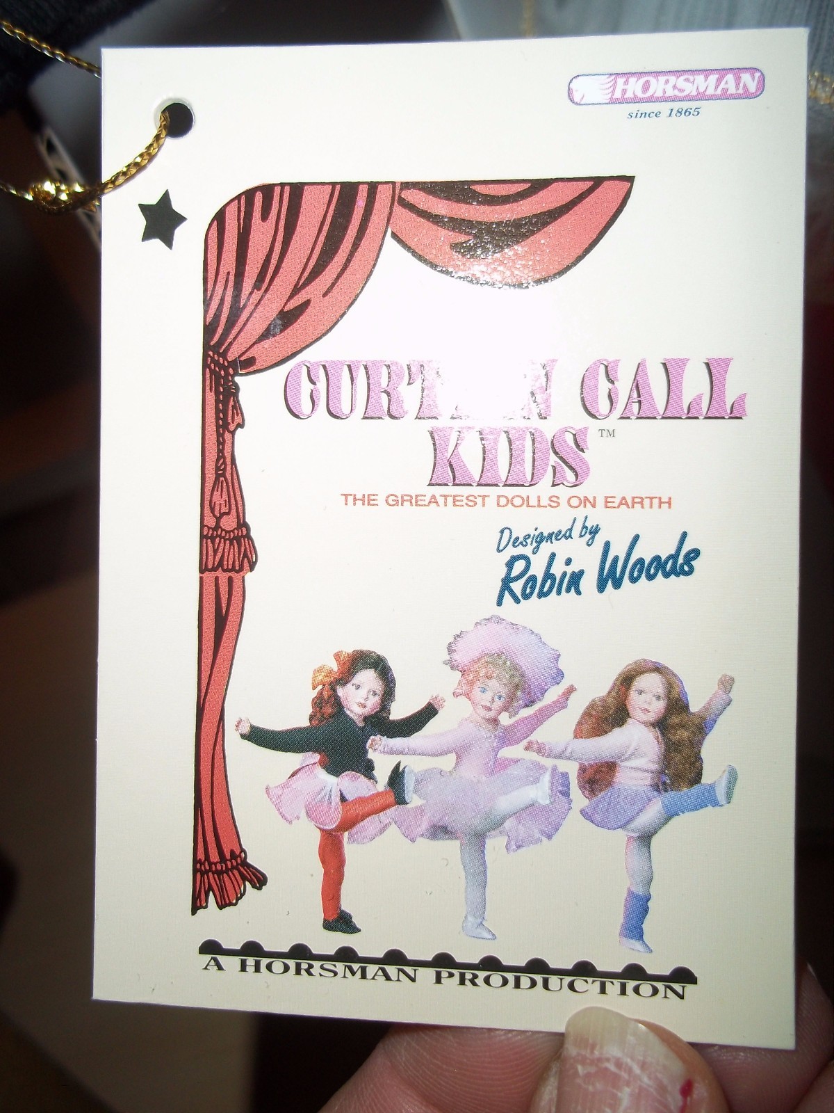 Vintage Horsman Robin Woods Carol Curtain Call Kids Doll 1990 - #08090 ...