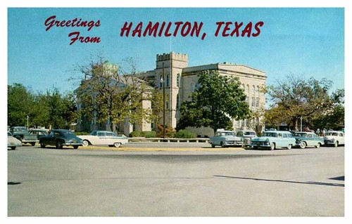 Postcard COURT HOUSE SCENE Hamilton Texas TX j/09 AS4308 | eBay