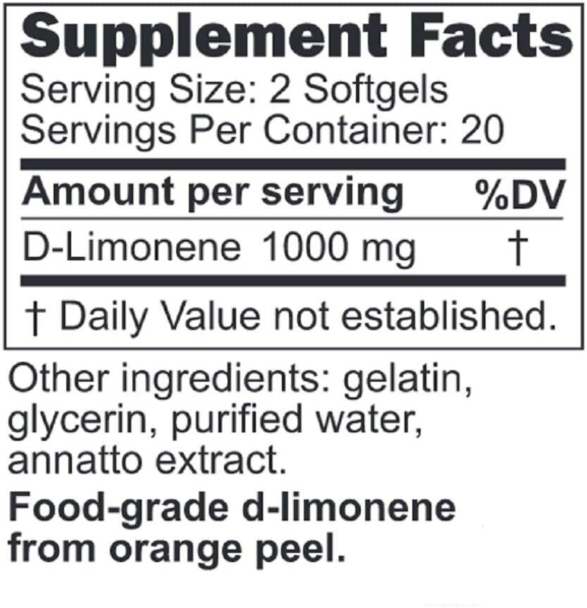 Orange Burps D-Limonene Supplement - Orange Peel Extract - 2 Packs, 80 ...