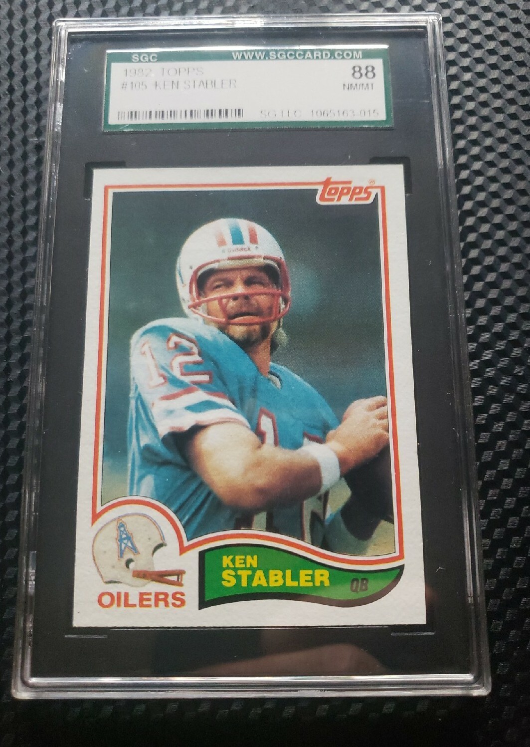 1982 Topps #105 Ken Stabler SGC 8 MINT HOF Raiders Oilers | eBay