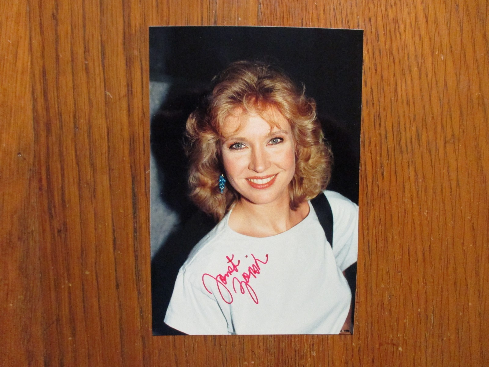 JANET ZARISH ("One Life to Live/Mystic Pizza")Signed 4 X 6 Glossy Color ...